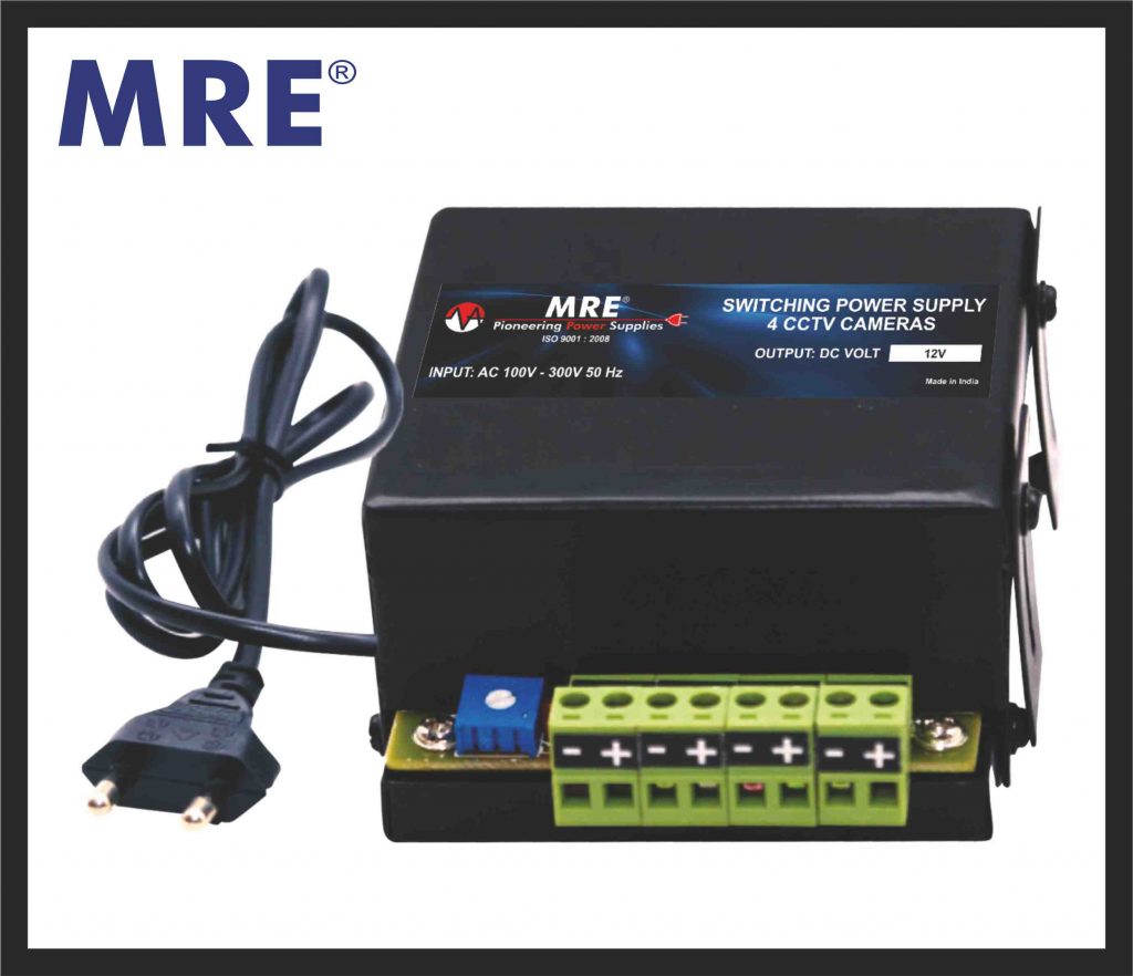 CCTV Power Supply 4 Channel | Power Supply for CCTV camera - MRE