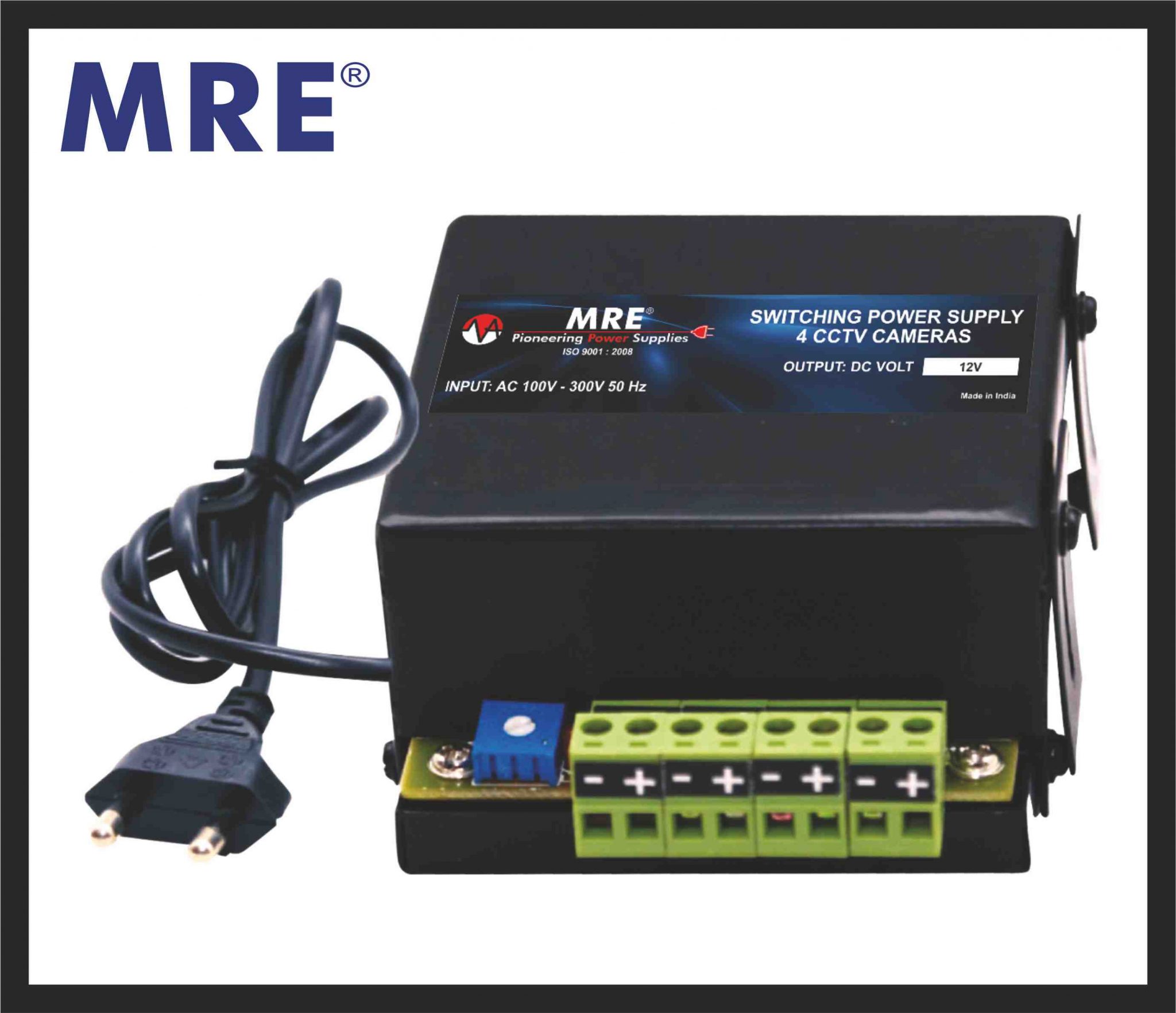 CCTV Power Supply 4 Channel | Power Supply for CCTV camera - MRE