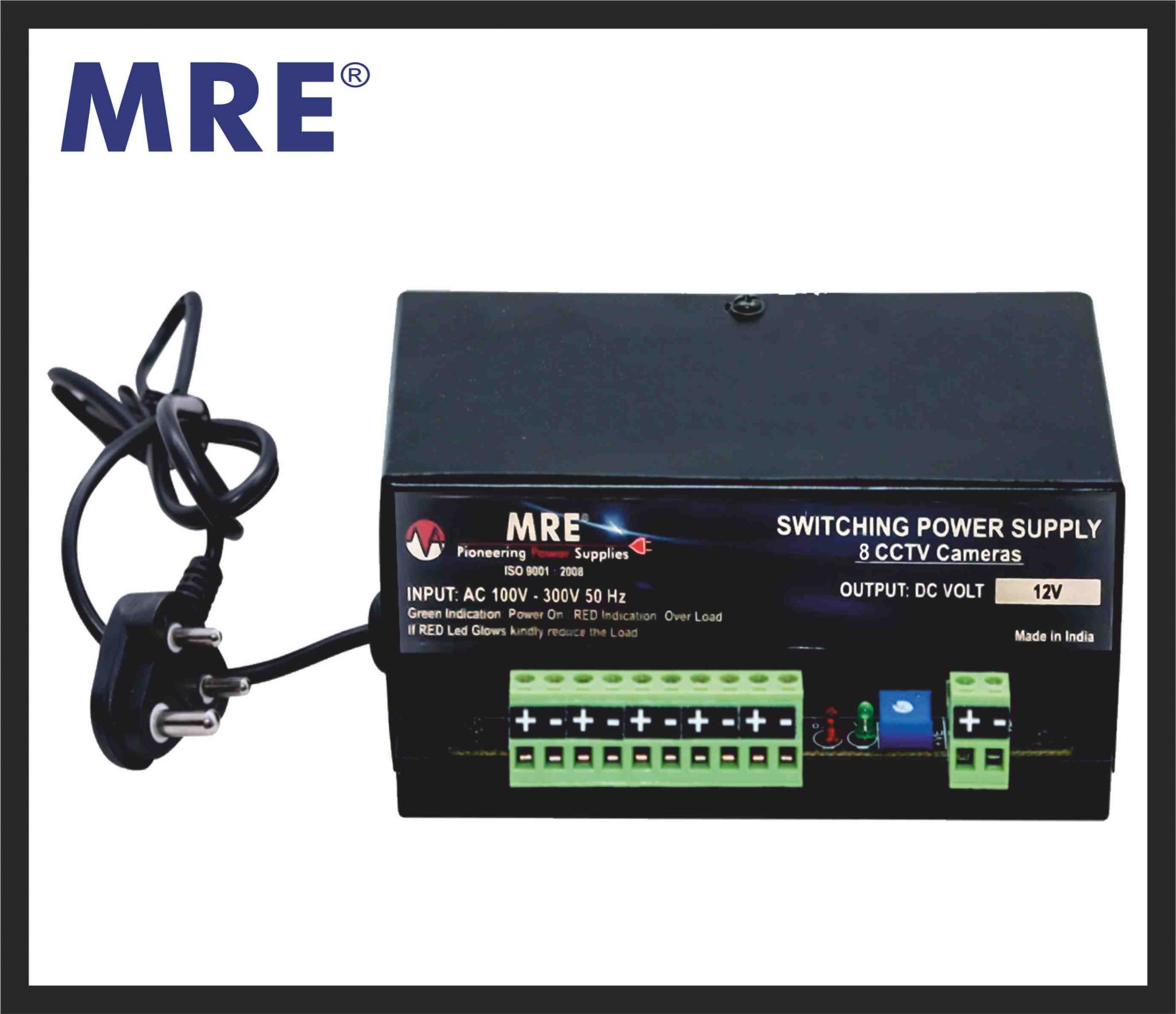 CCTV Power Supply 8 Channel - CCTV Power Supply - MRE