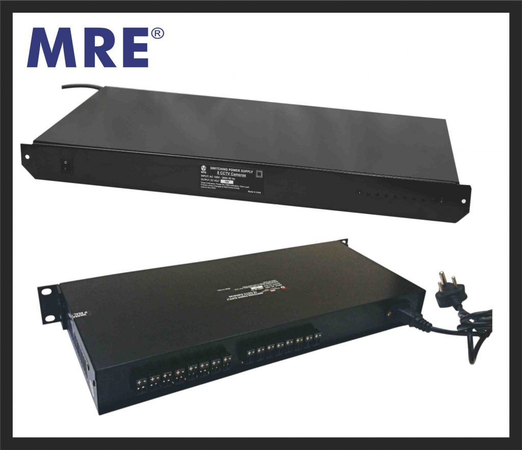 Rack Mounted Power Supply- 1U Rack Mounted Power supply -8 CCTV