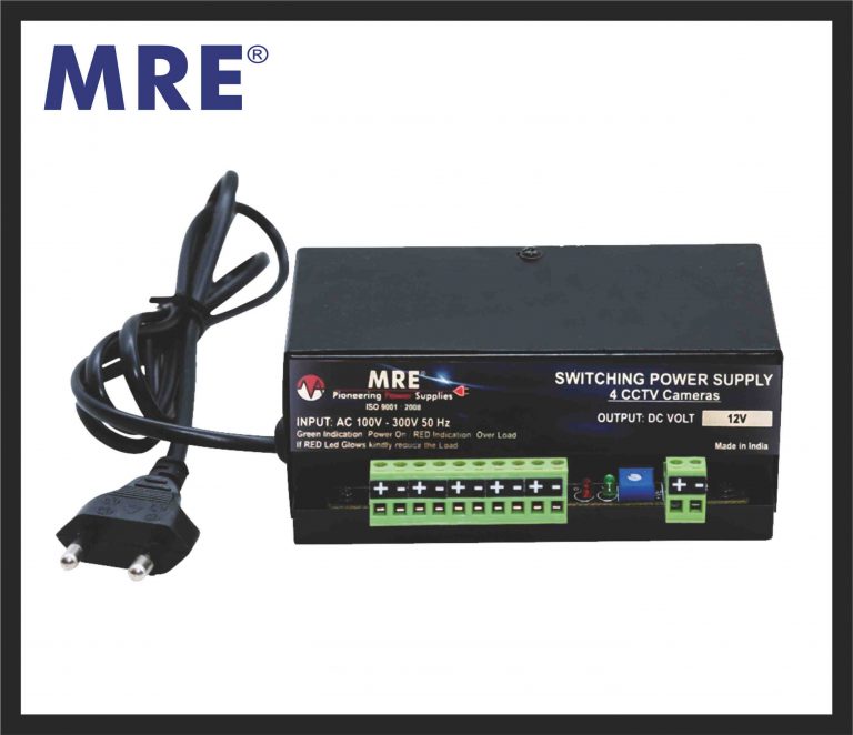 CCTV Power Supply 4 Channel | Power Supply for CCTV camera - MRE
